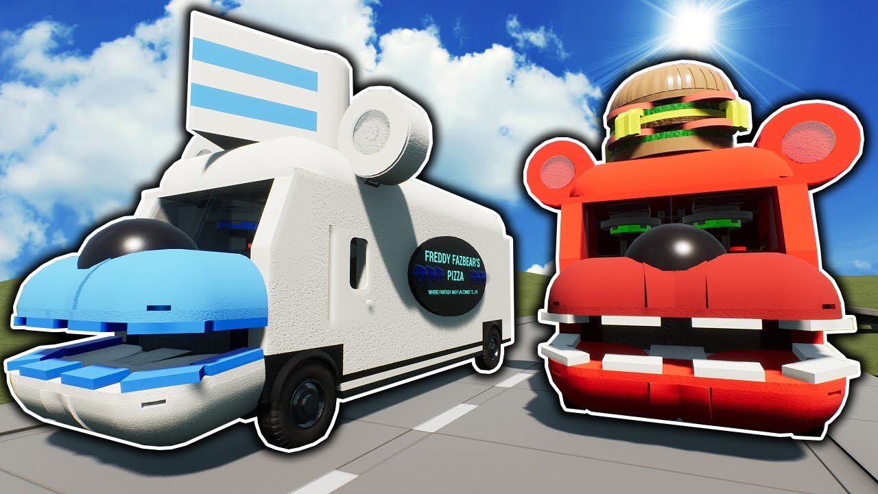 We Race FNAF Lego Cars to Win Pizza for Life in Brick Rigs Multiplayer ...