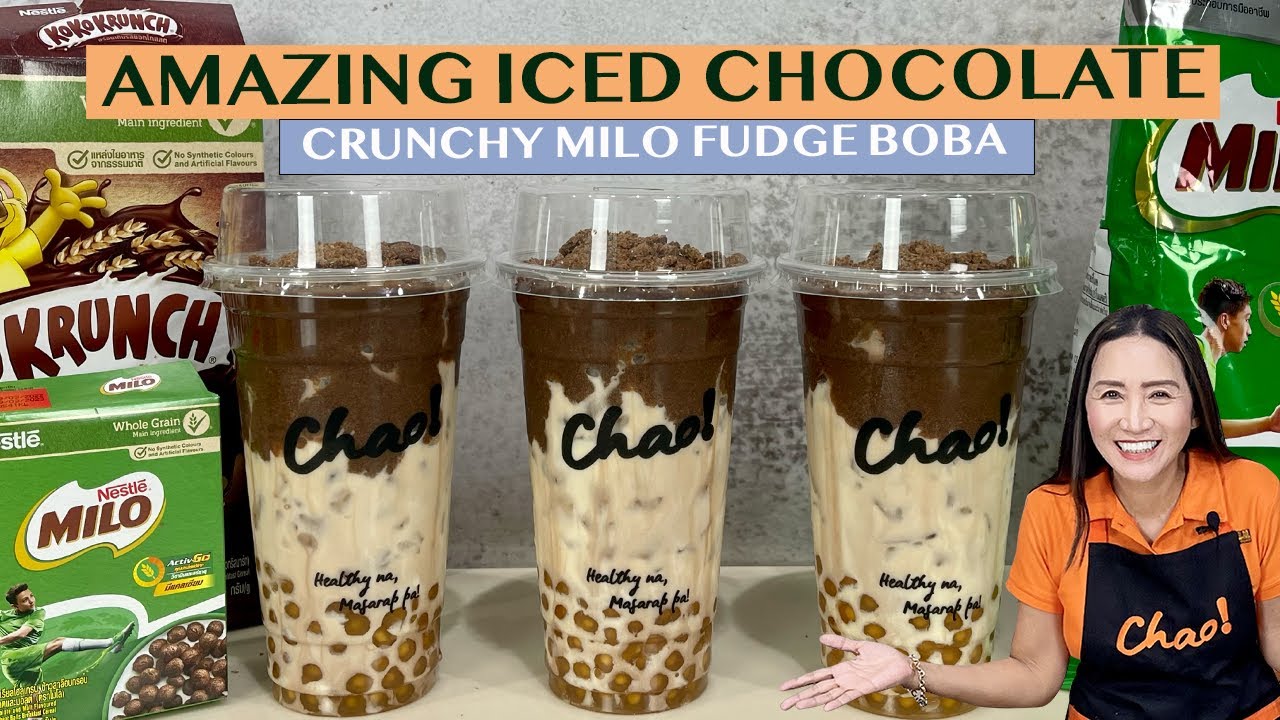 ICED CRUNCHY MILO FUDGE BOBA - PERFECT FOR HOME OR BUSINESS # ...