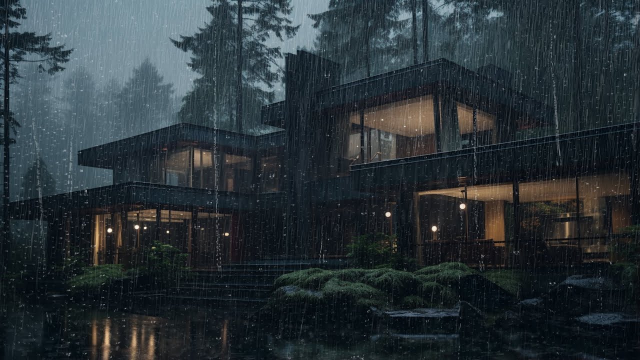 Notte Tempestosa Con Pioggia Torrenziale e Tuoni Molto Forti | Suoni ...