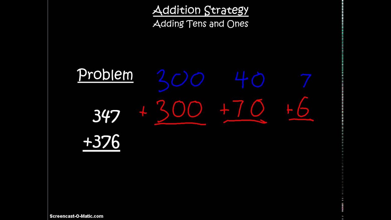 Video Lesson - Addition - Add Tens and Ones - YouTube