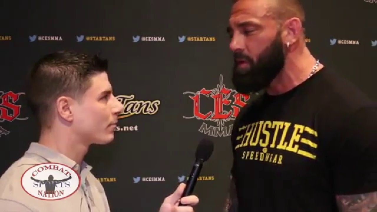 CES MMA XXXII weigh-in interview with Josh Diekmann - YouTube