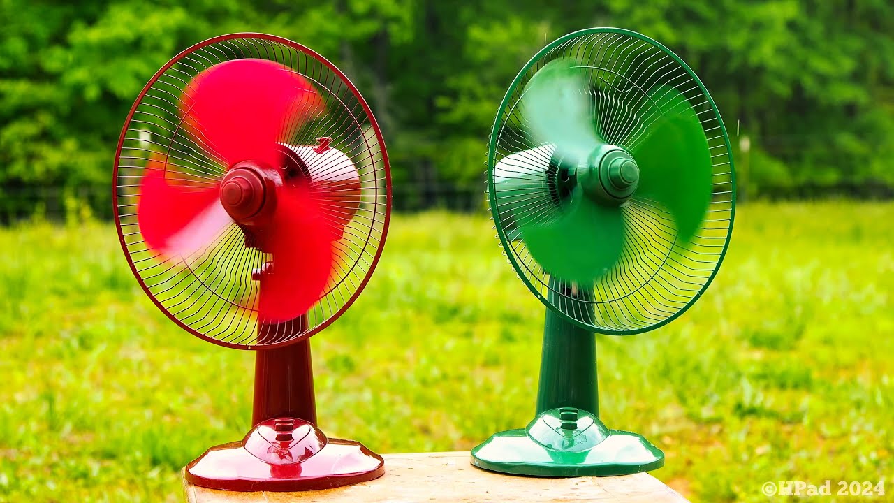 Colorful Desk Fans Oscillating - YouTube