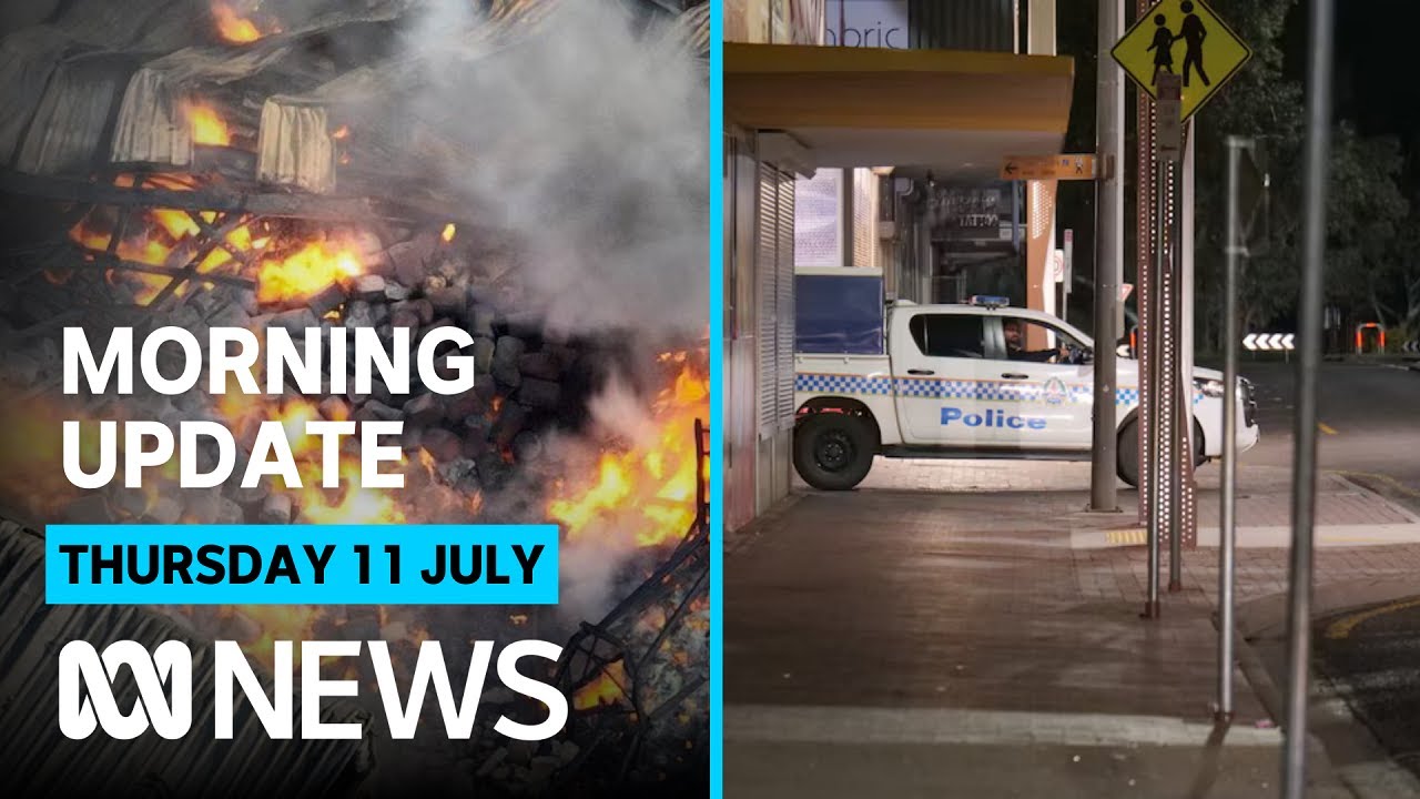 Weapons seized in Alice Springs brawl; Factory fire update; London ...