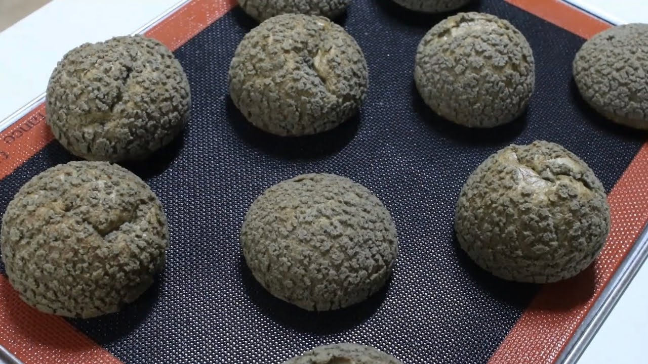 흑임자 쿠키슈 Black Sesame Puffs Recipe | Laimi 라이미 - YouTube