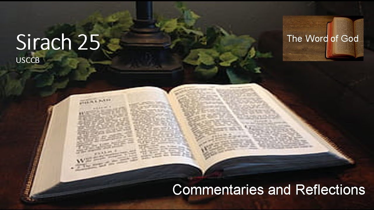 Sirach 25 with commentaries - YouTube