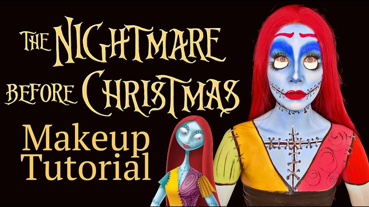 Sally Nightmare Before Christmas Makeup Tutorial | Halloween 2021 - YouTube