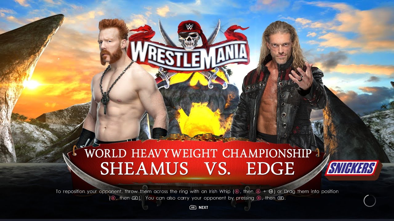 Edge vs. Sheamus World Heavyweight Championship Match WrestleMania ...