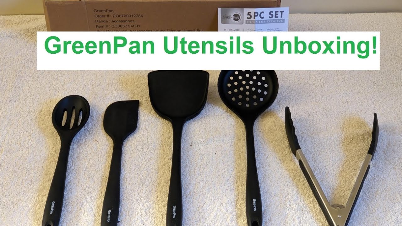 GreenPan Utensil Set Unboxing - YouTube
