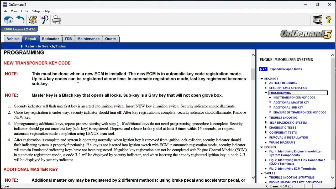 សម្រាប់សោររថយន្ដ Programming Key Lx470 - YouTube