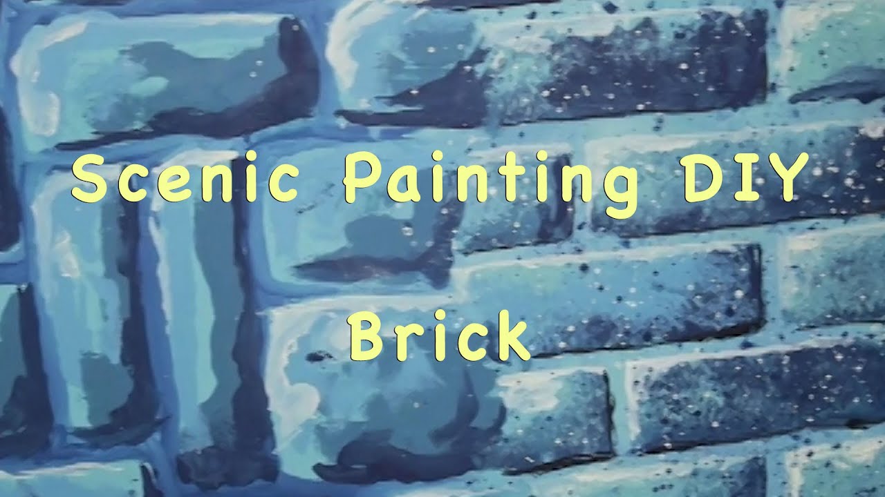 Scenic Painting DIY: Brick - YouTube