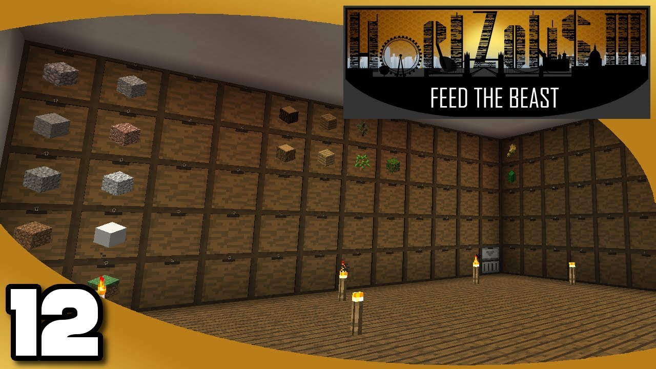 FTB Horizons 3 - Ep. 12: Storage and Squeezer! - YouTube