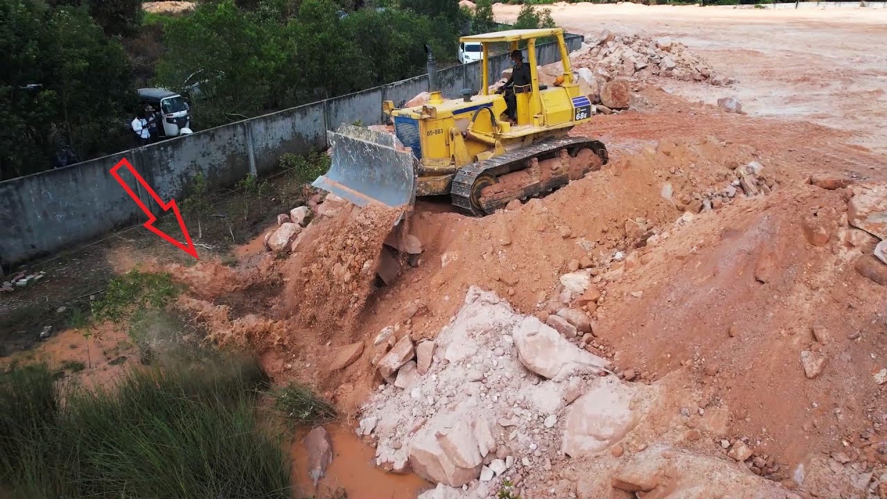 Part 23| Mighty powerful Huge Land Filling Operating Machine Dozer Move ...