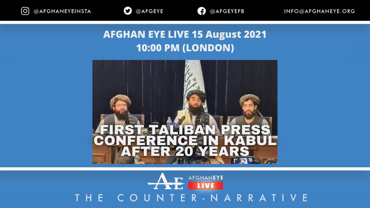 AFGHANEYE LIVE | Analysing the Taliban press conference in Kabul - YouTube