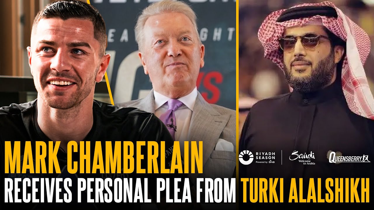 Mark Chamberlain receives personal plea from Turki Alalshikh ahead of Gavin Gwynne Fight - YouTube
