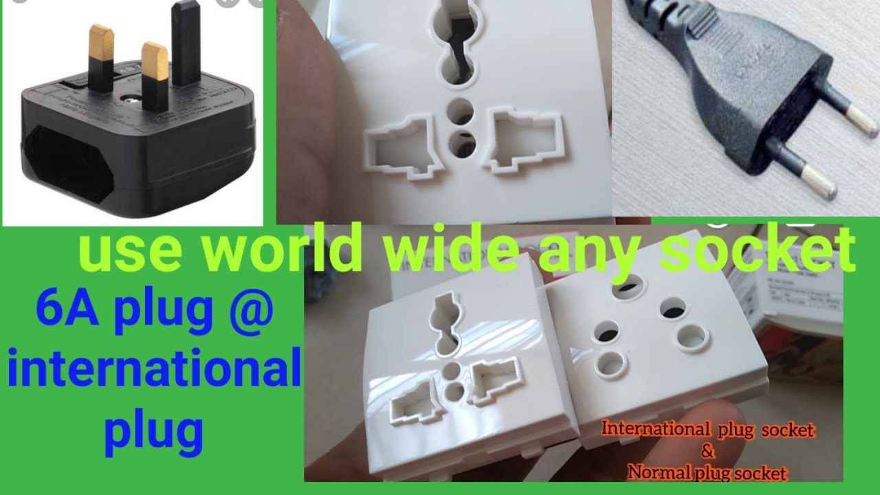 different in international plug socket and plug socket normal 6A#i love ...
