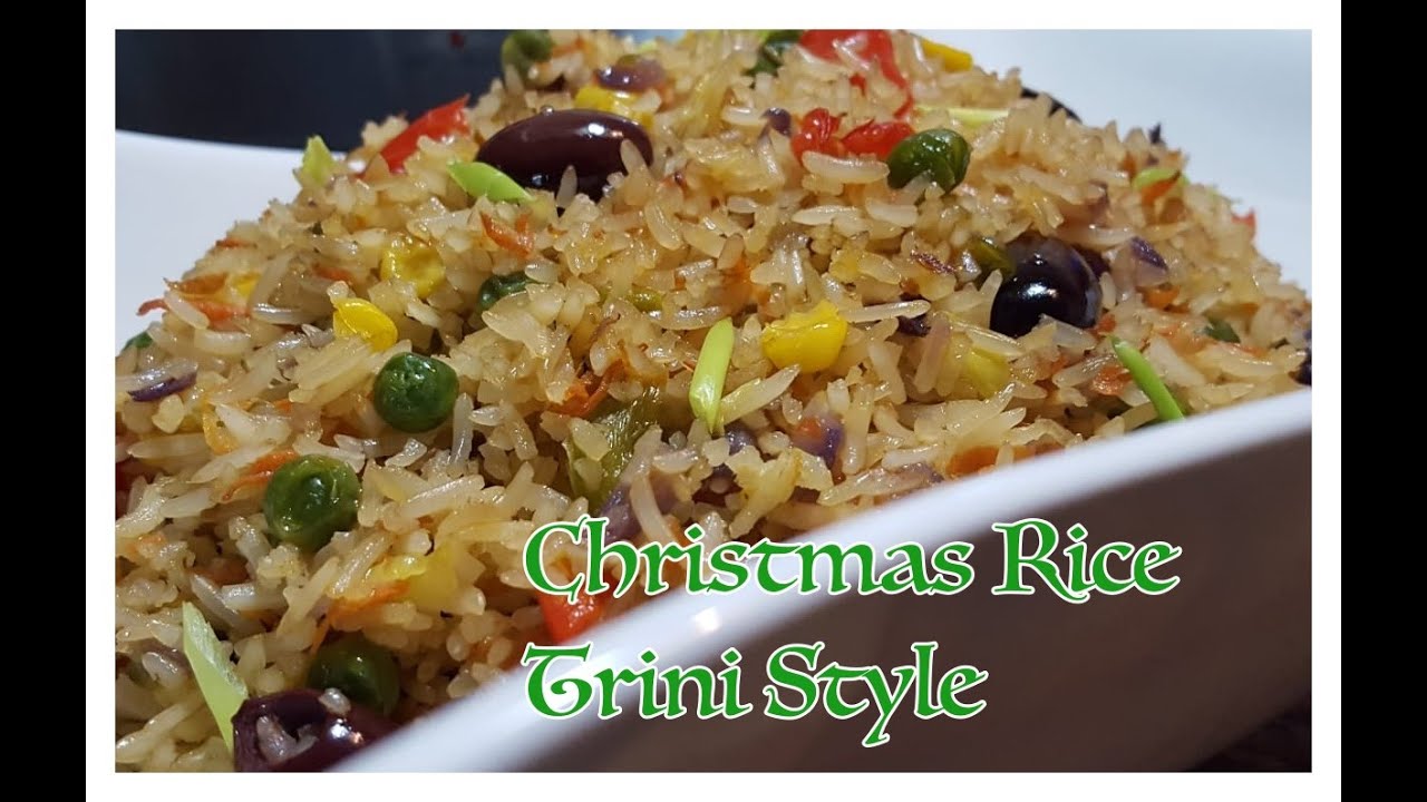 WHAT'S FOR DINNER (CHRISTMAS IN JULY) CHRISTMAS RICE TRINI STYLE - YouTube