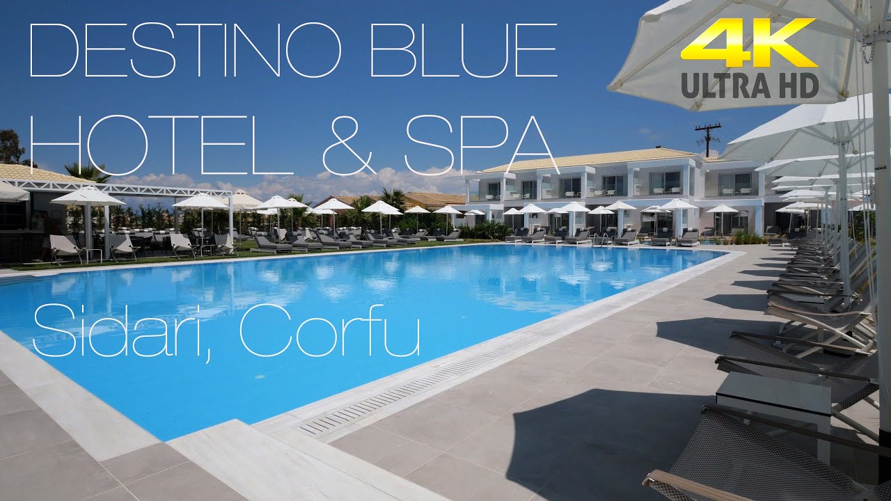 Destino Blue Hotel & Spa, Sidari, Corfu 4k - YouTube