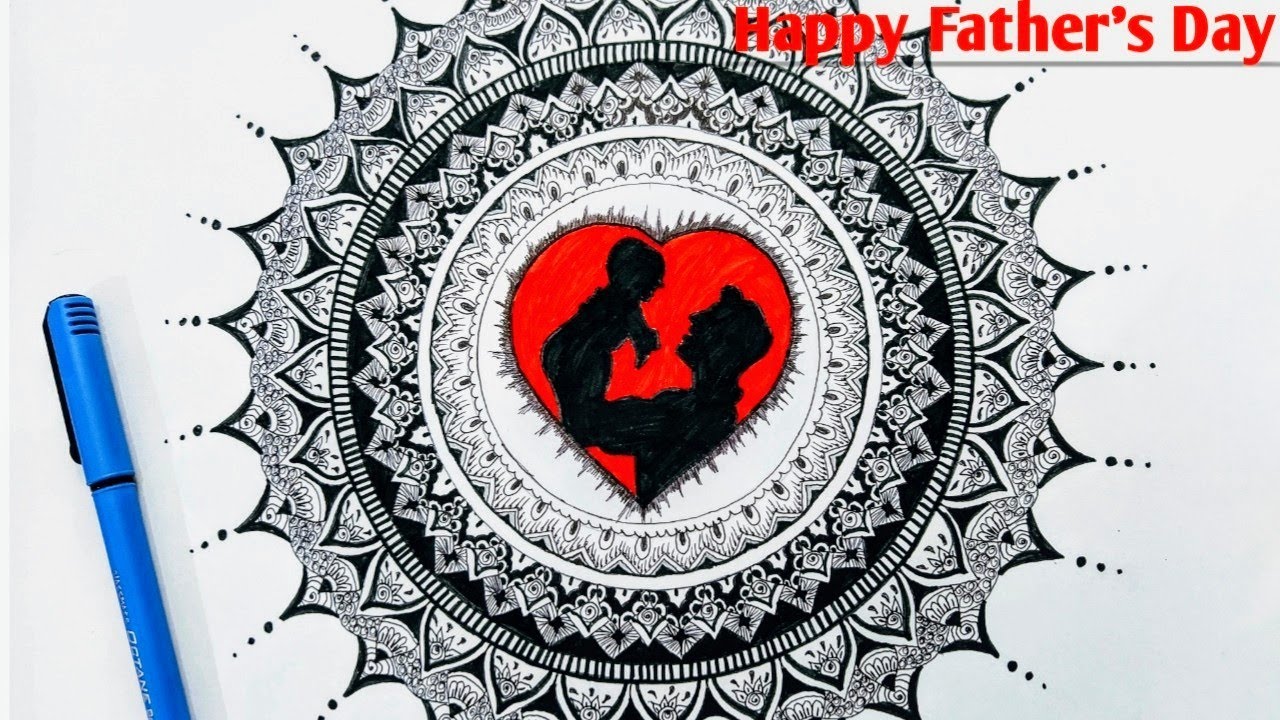 Mandala Art | Father's Day Mandala Art. - YouTube
