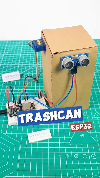 Smart Trash Can Prototype with ESP32 #maker - YouTube