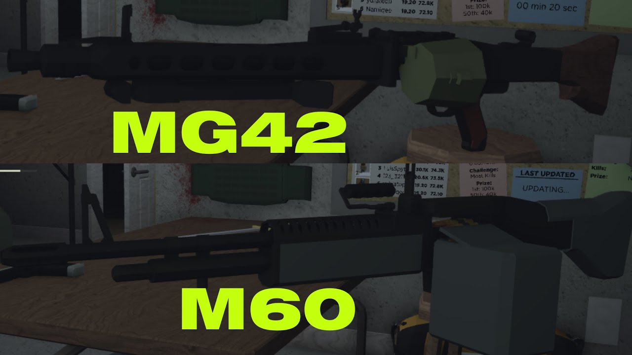 MG42 vs M60 - GP Machine Guns - Those Who Remain new update - YouTube