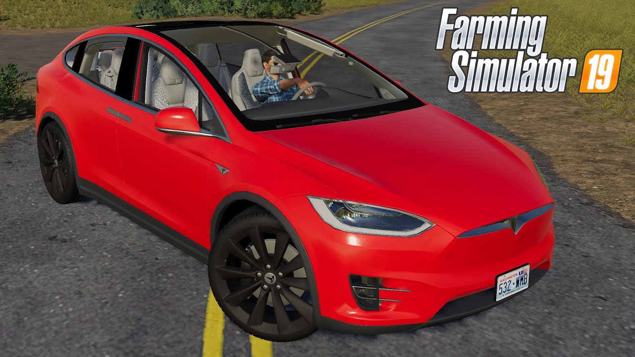FS19 - Tesla Model X - CAR MOD DOWNLOAD LINK Farming Simulator 2019 # ...