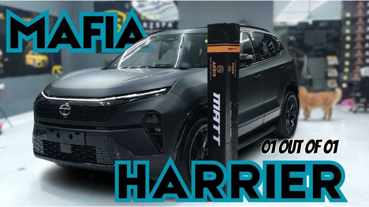 India’s 1st MAFIA TATA HARRIER DARK Edition Transformed! |Matte Finish ...