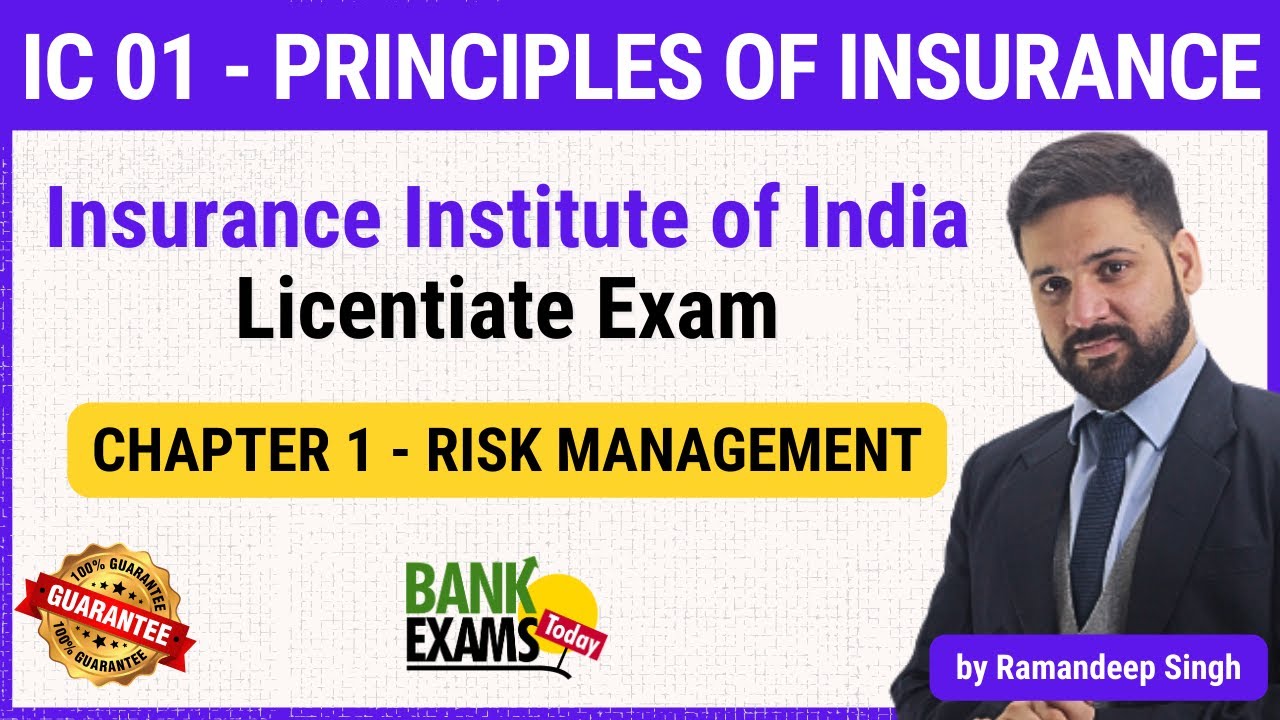 IC 01 Principles of Insurance | Chap -1 Risk Management | Licentiate ...