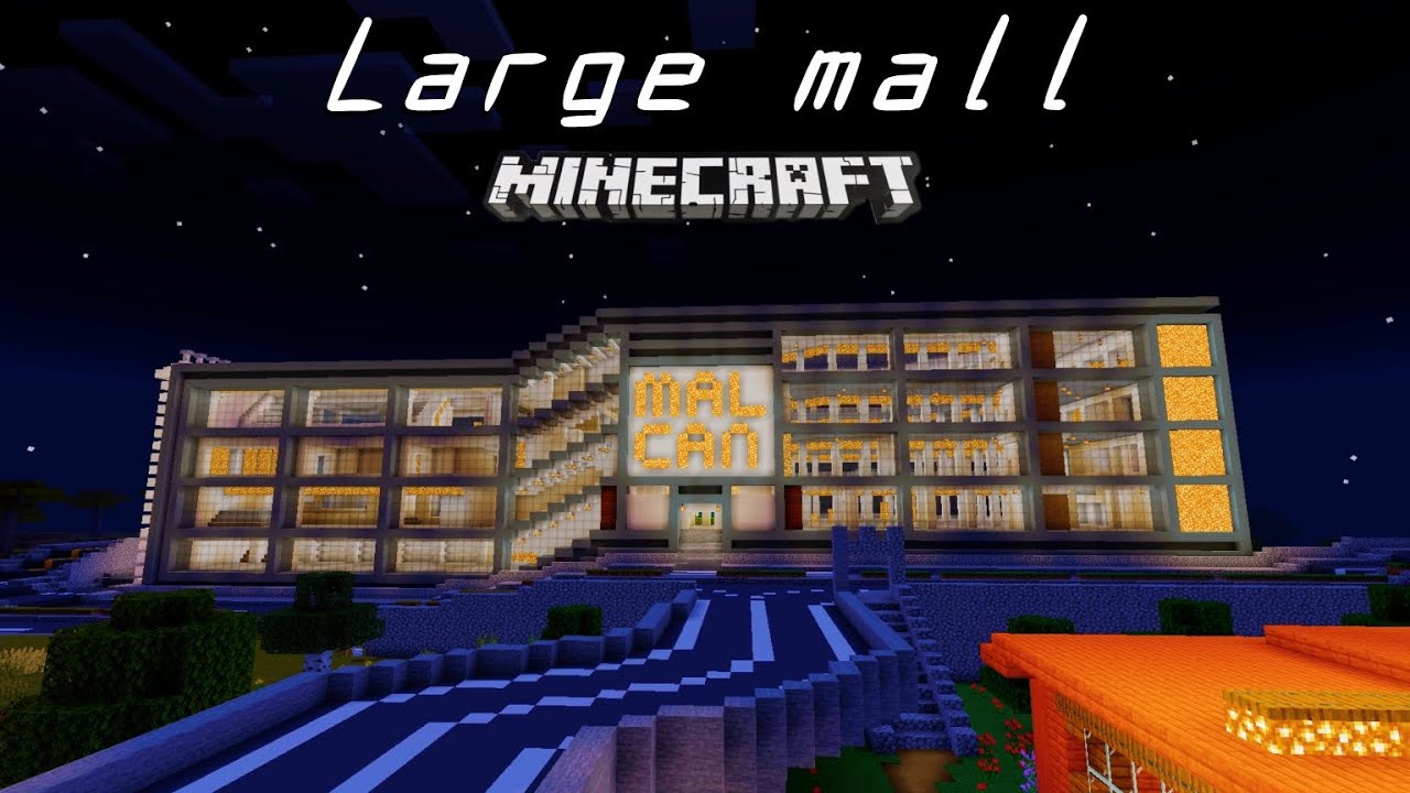 most largest mall in my minecraft ( no mod ) build by me - YouTube