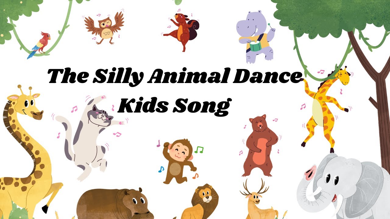 The Silly Animal Dance 🎶 | Fun Kids Song with Dance Moves ️ | Nursery ...