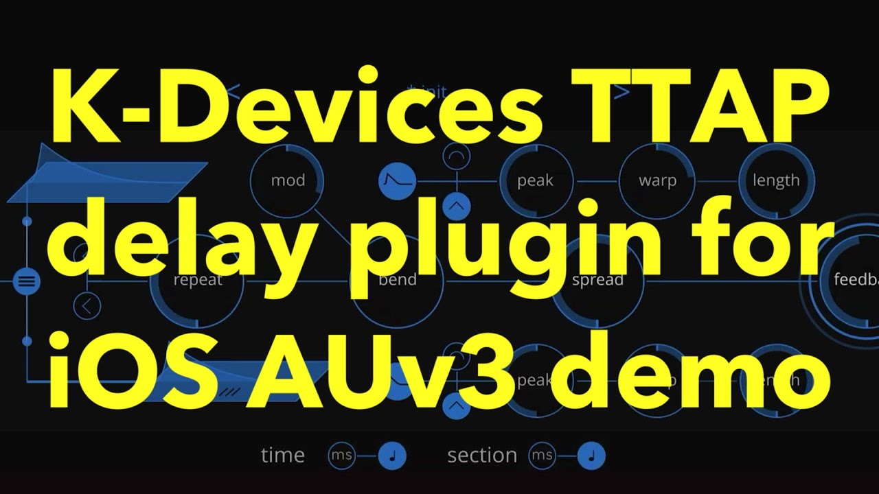 TTAP delay plugin by K-Devices demo; applied on guitar, percussion and ...
