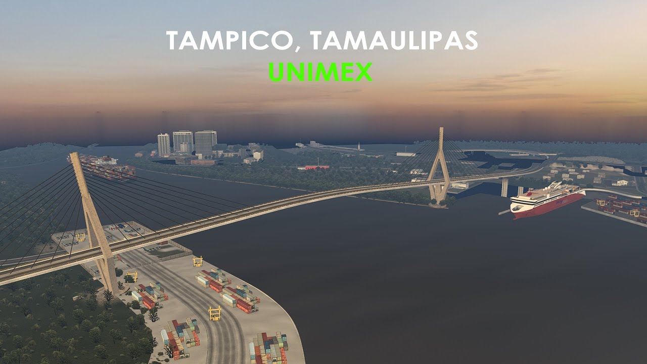 UNIMEX un mapa chico pero muy bien detallado, carga desde Tampico a ...