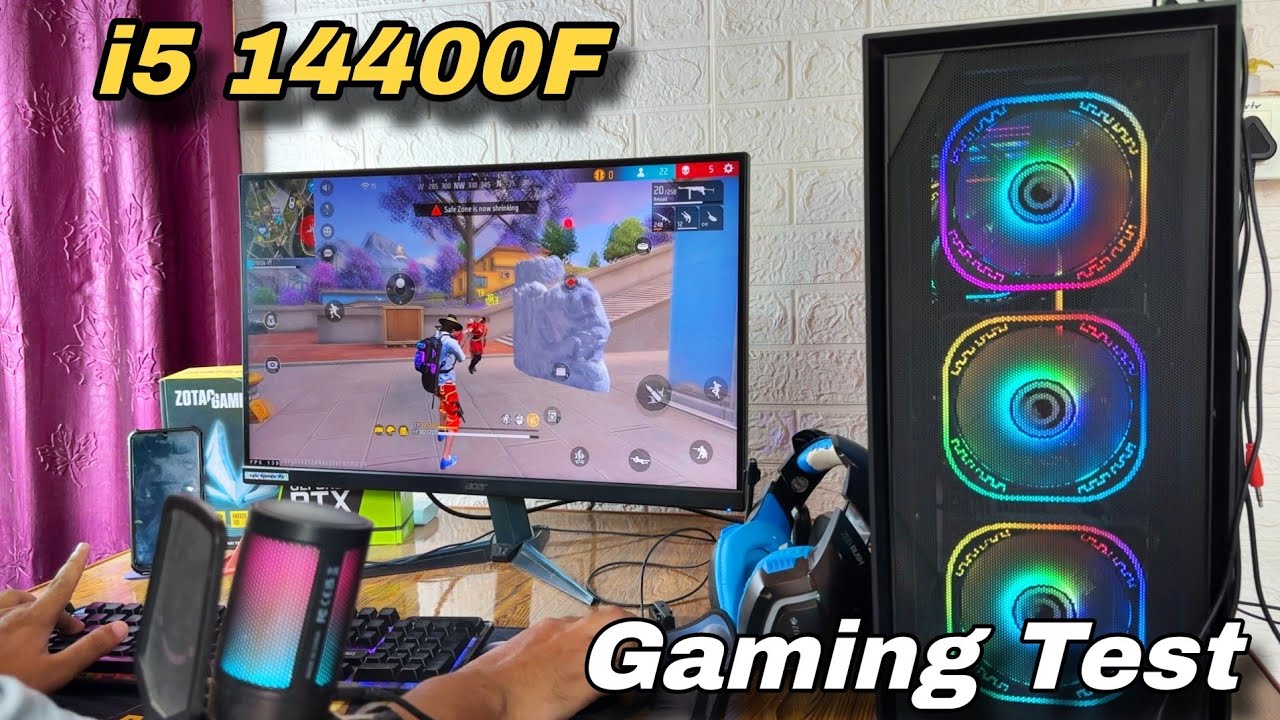 Liveproof Intel i5 14400f With Rtx 3060 gpu Free Fire Max Gameplay ...