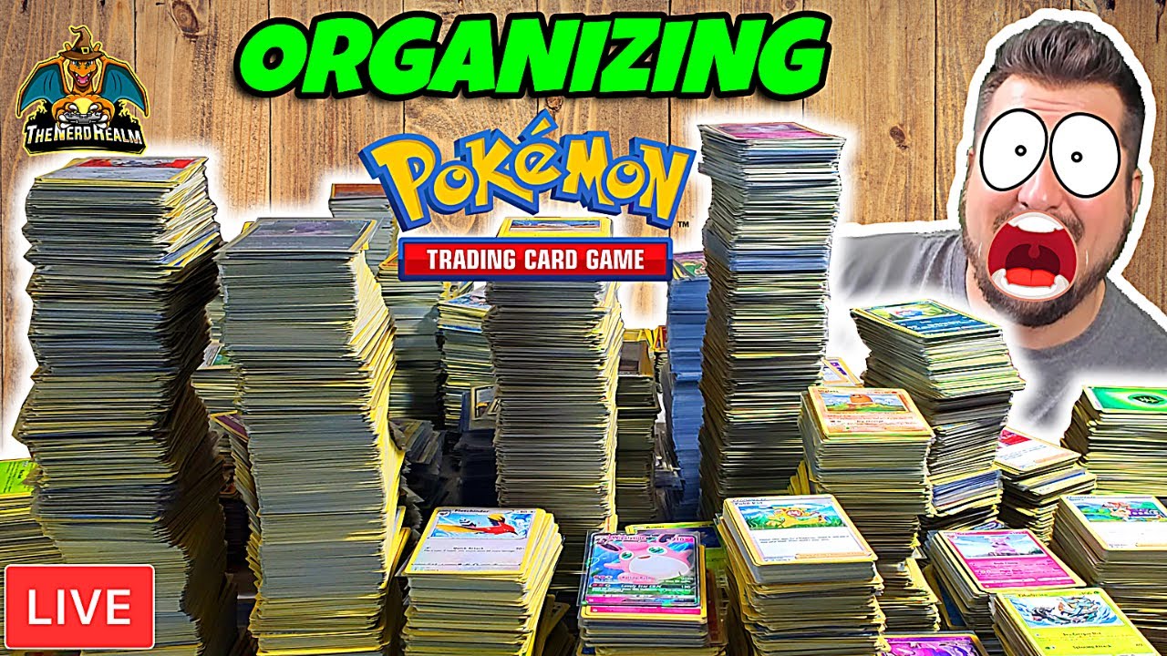 Organizing Massive Vintage Pokemon Cards Collection LIVE! Here We Go ...