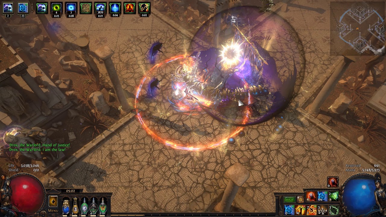 Conqueror Drox run, ft. Scion The Angostic MOM Ball of lighting miner ...