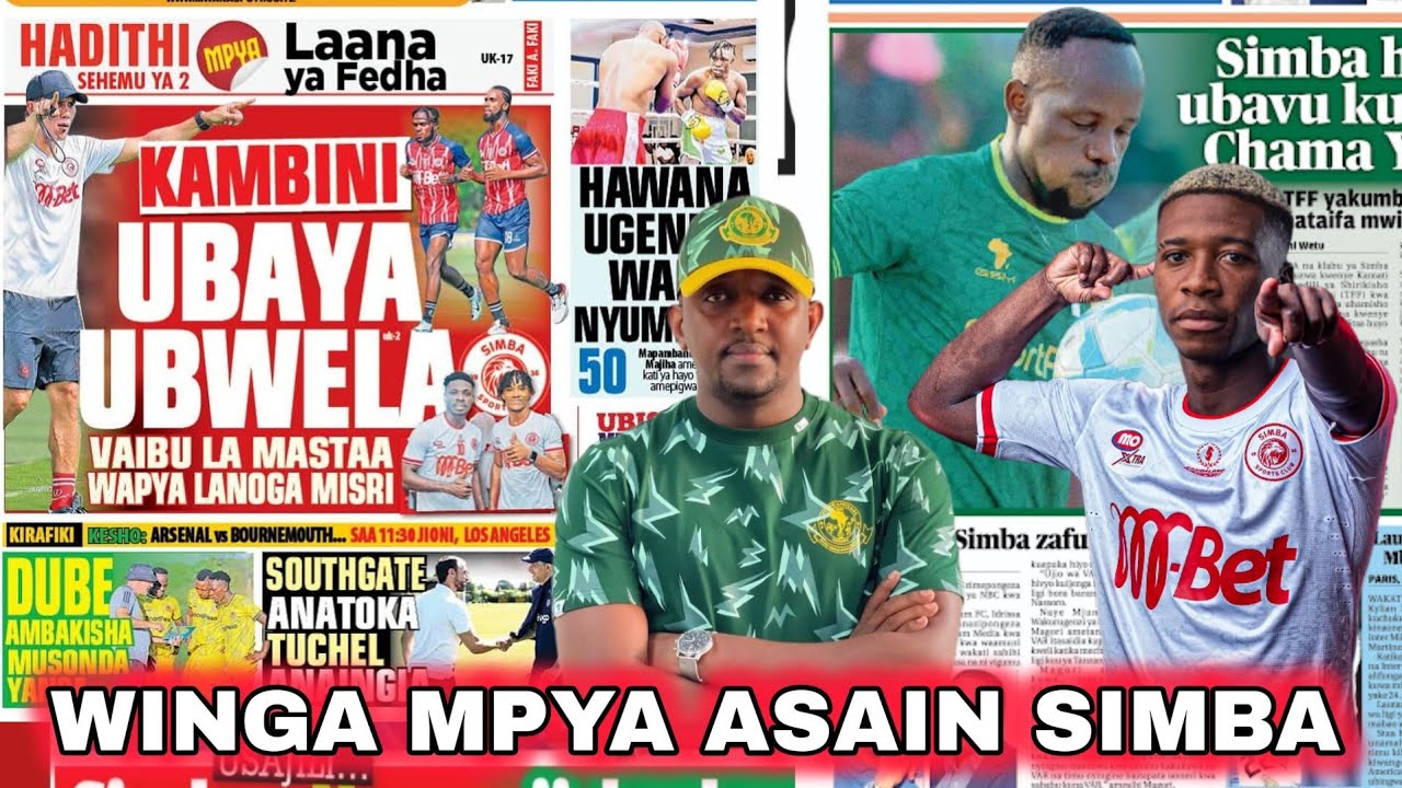 MAGAZETI YA LEO 17.7.2024 Usajili Simba 2024 WINGA MPYA KUTUA SIMBA ...