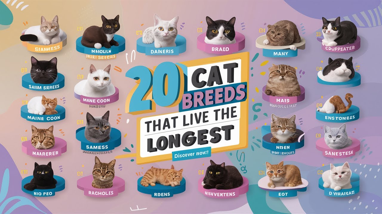 Top 20 Cat Breeds That Live The Longest | Pets Caring Hub - YouTube