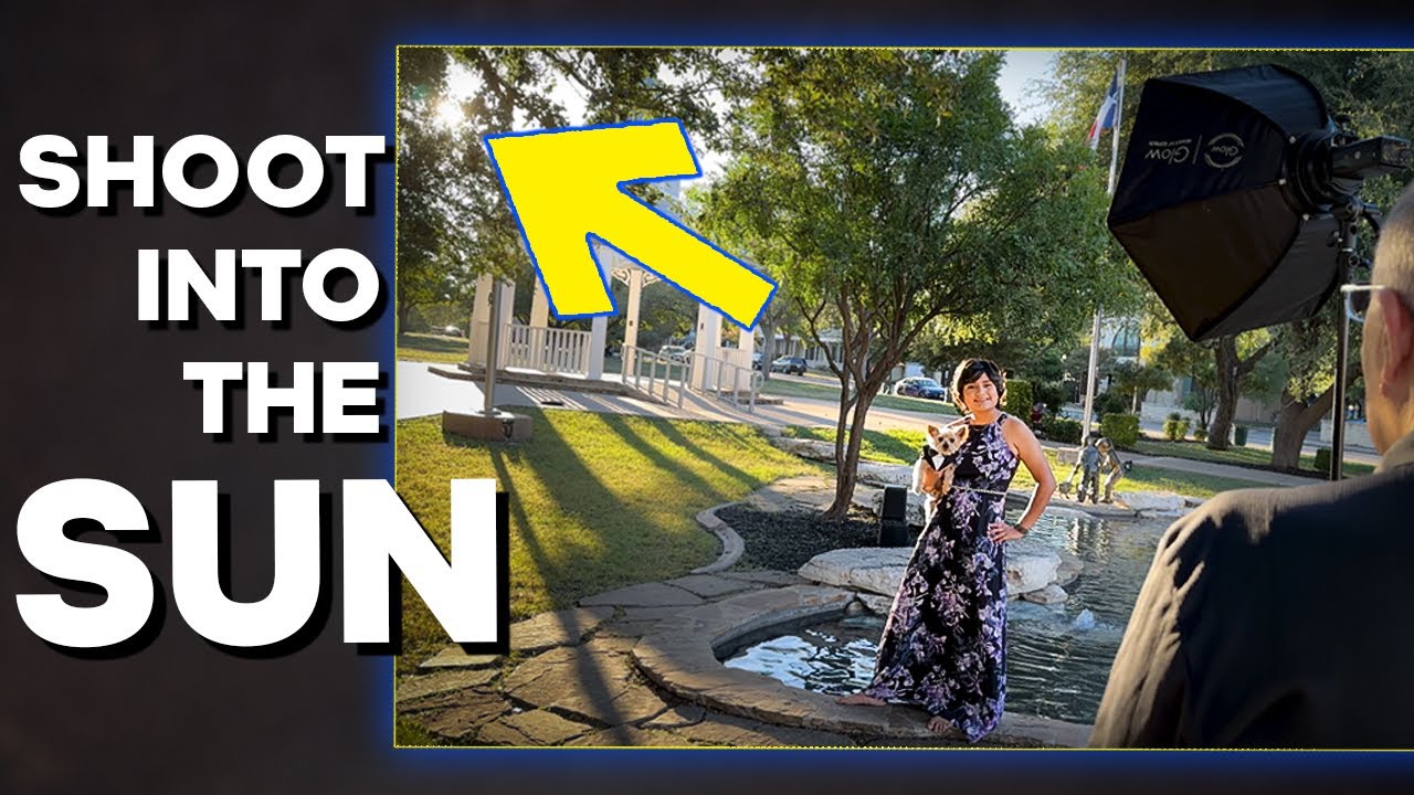 How to IMPROVE your portraits by shooting INTO the SUN - YouTube