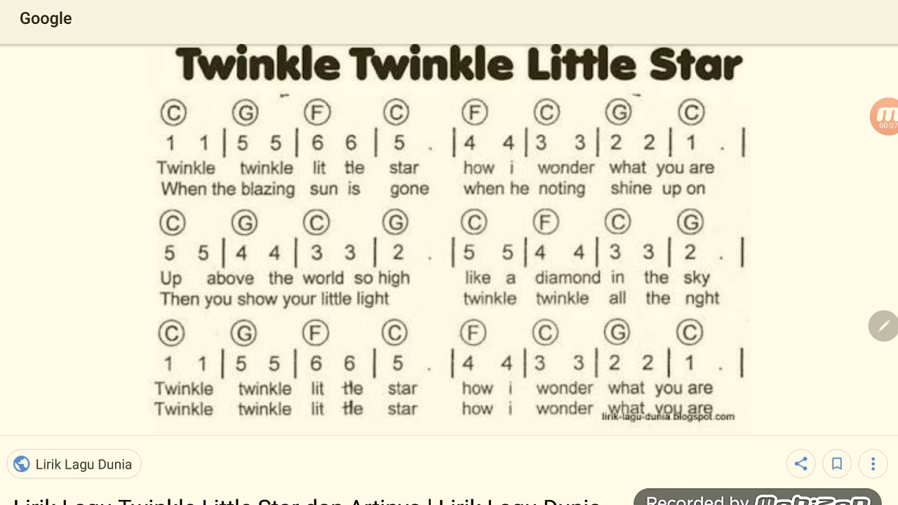 Main piano (Twinkle-twinkle little star) - YouTube
