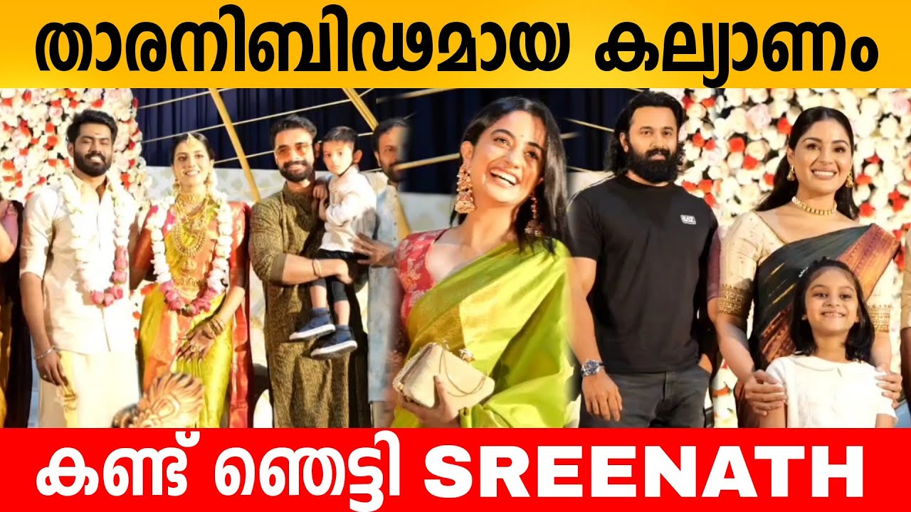 താരനിബിഢമായ കല്യാണം കണ്ട് ഞെട്ടി 😱 CELEBRITIES AT SINGER SREENATH ...