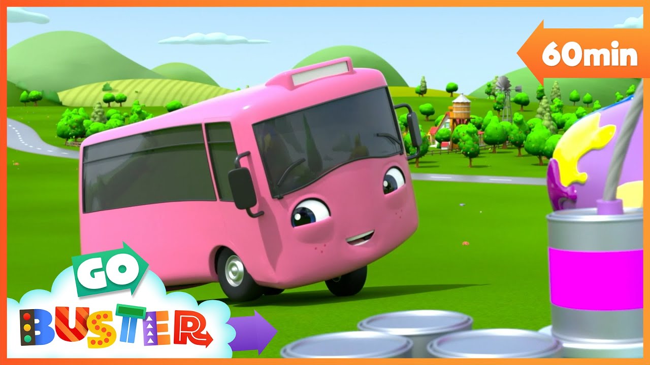 🎨 Learn Colours! Colouring With the Paint Cannon | Go Learn With Buster ...