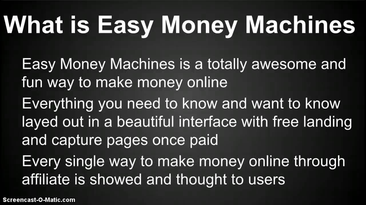 Easy Money Machines - is it a scam? - YouTube