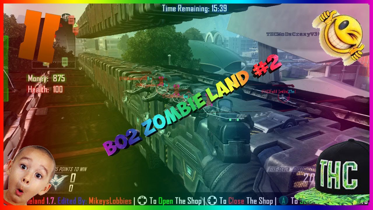 Black ops 2 Zombie Land Modded Lobby #2 - YouTube