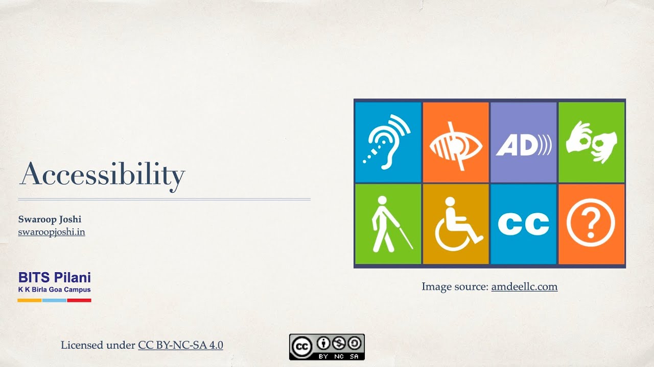 Accessibility - Introduction - YouTube