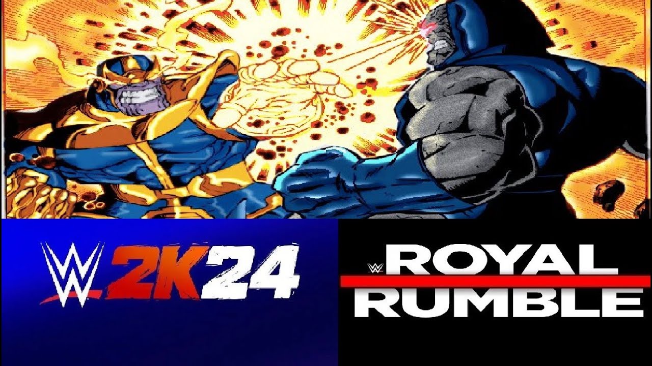 WWE 2K24 Created Superstar Royal Rumble Marvel Vs. DC Villains - YouTube
