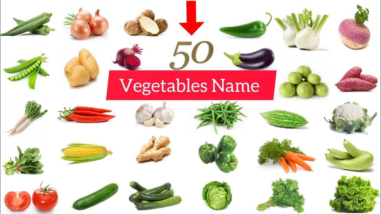 Vegetables Names with Pictures | Learn Vegetables names| Healthy ...