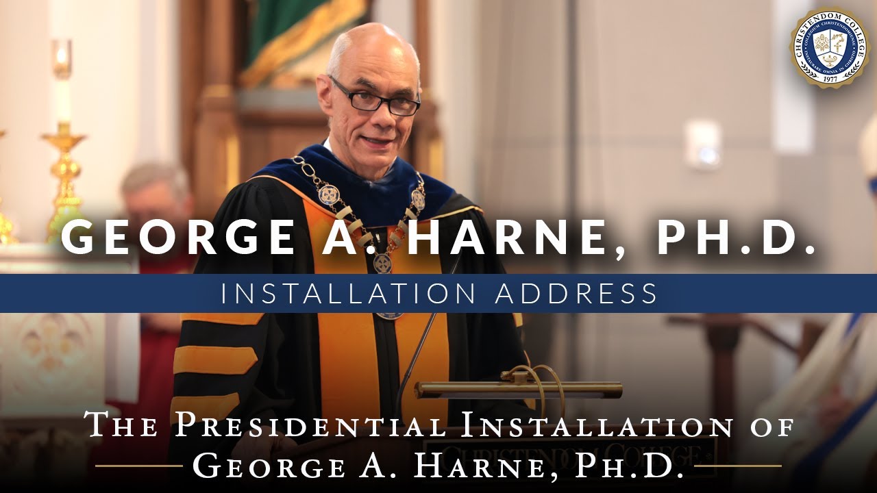 President George A. Harne's Installation Address - YouTube