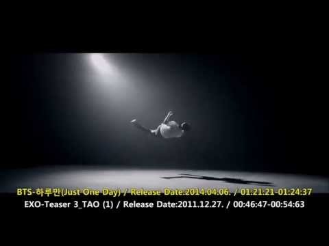 BTS (하루만 Just One Day) vs. EXO (Debut teaser series)