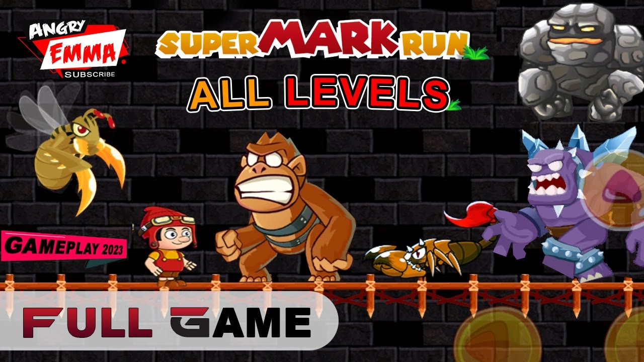 Super Mark Run - FULL GAME (All levels) - YouTube