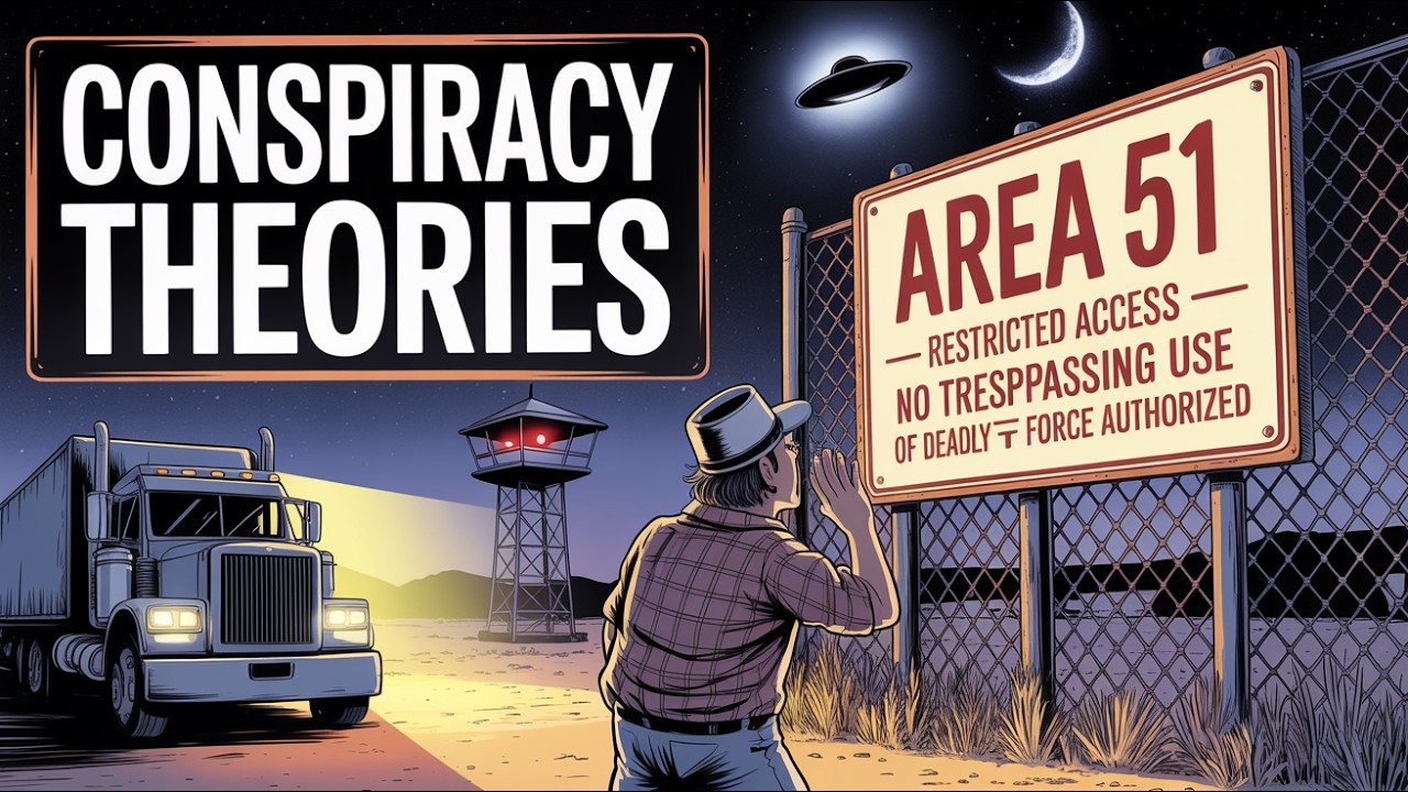 Conspiracy Theories | Breaking Into Area 51... | Black Screen with Rain ...