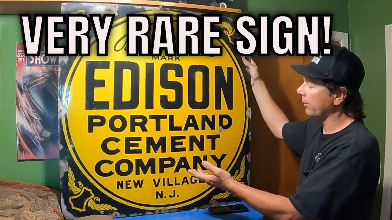 Edison Portland Cement Company Sign: Is this the only sign left in ...